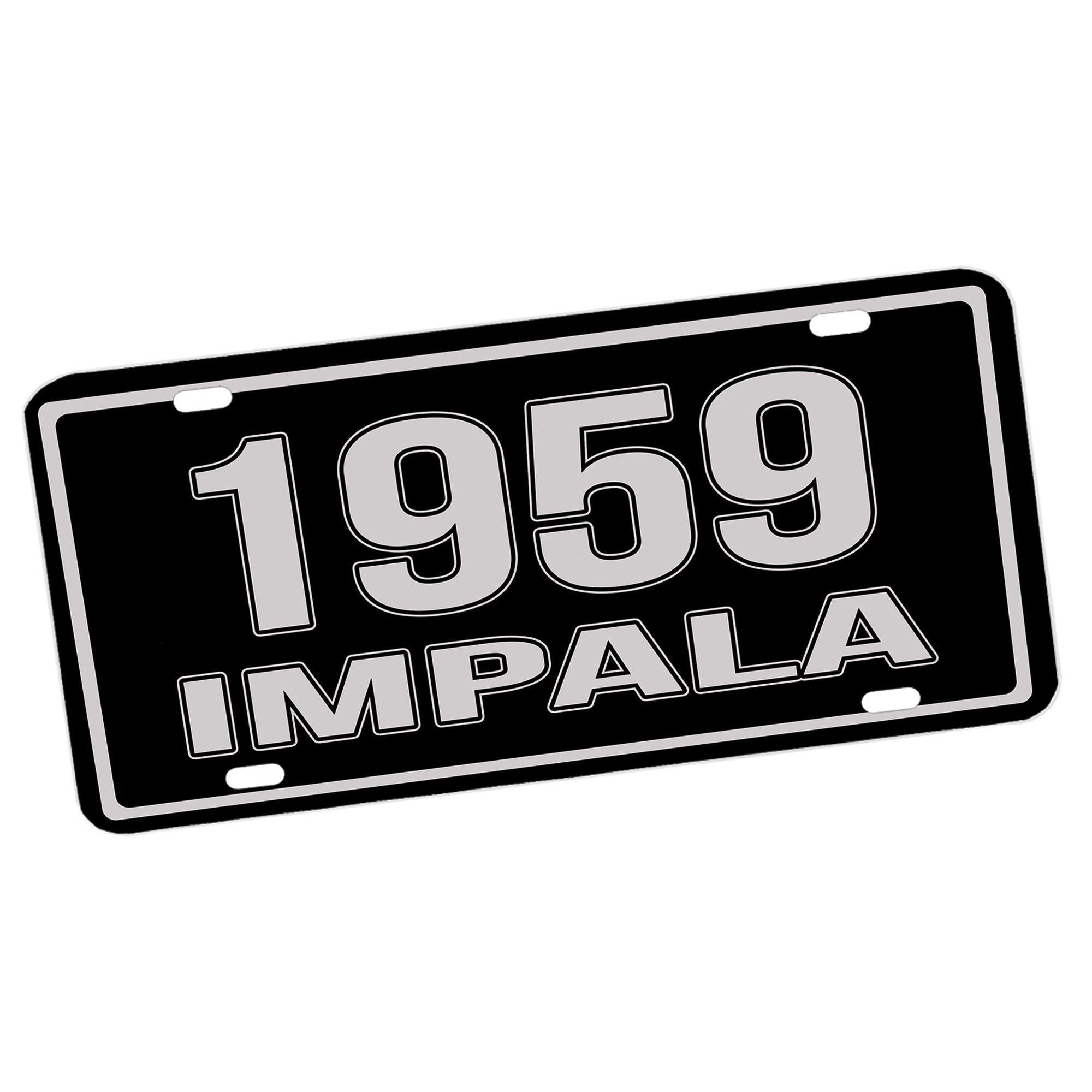 LP-303-Second Generation 1959-1960 Chevrolet Impala License Plate – eiznek.com