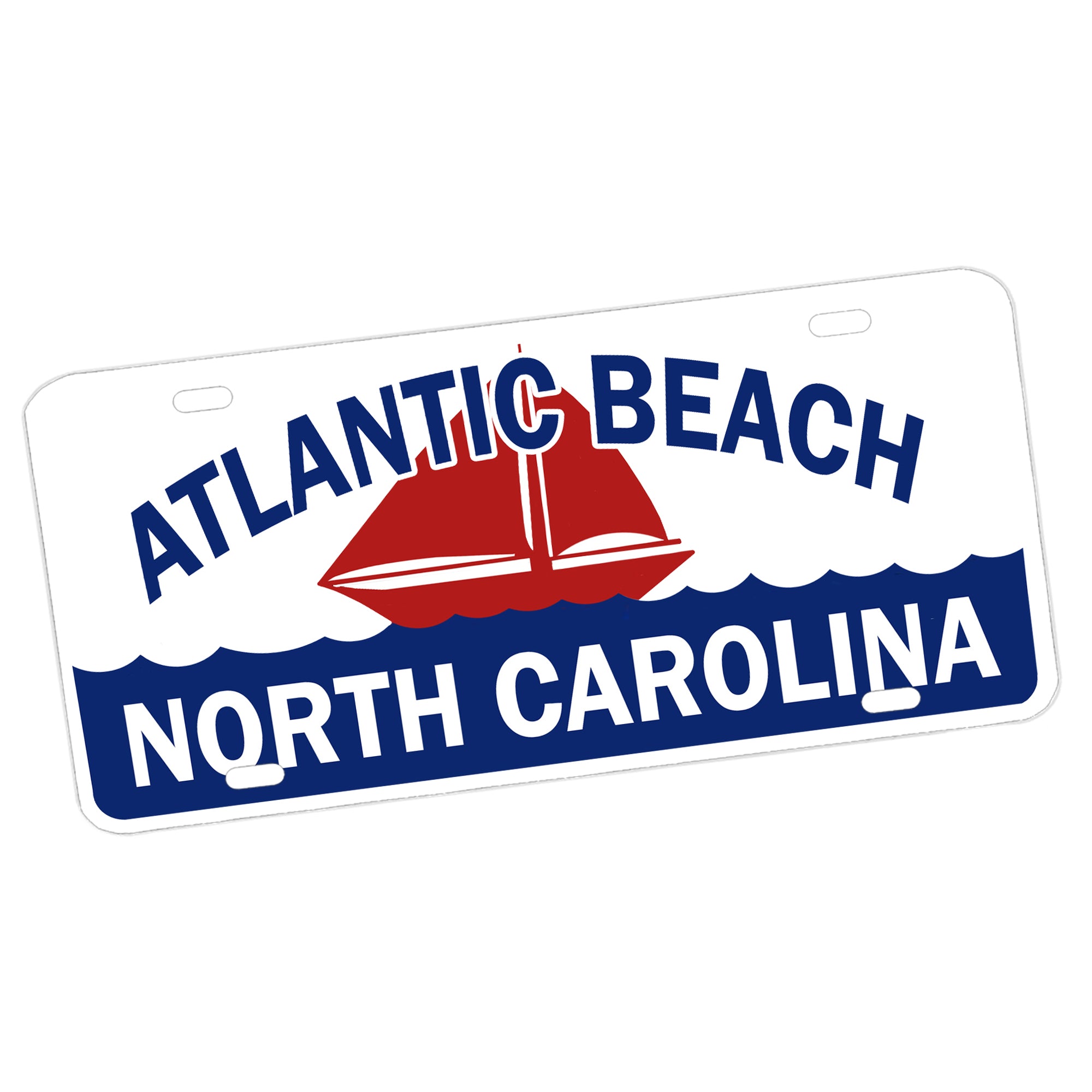 LP-080 License Plate - North Carolina Coastal Towns and Beaches ...