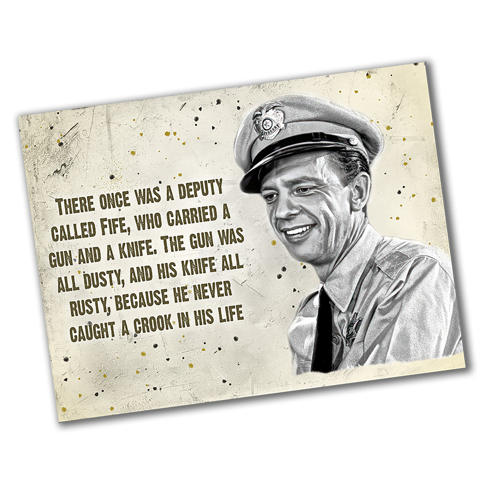 PO-088 Poster - Mayberry Sheriff's Office Deputy Barney Fife Poem ...